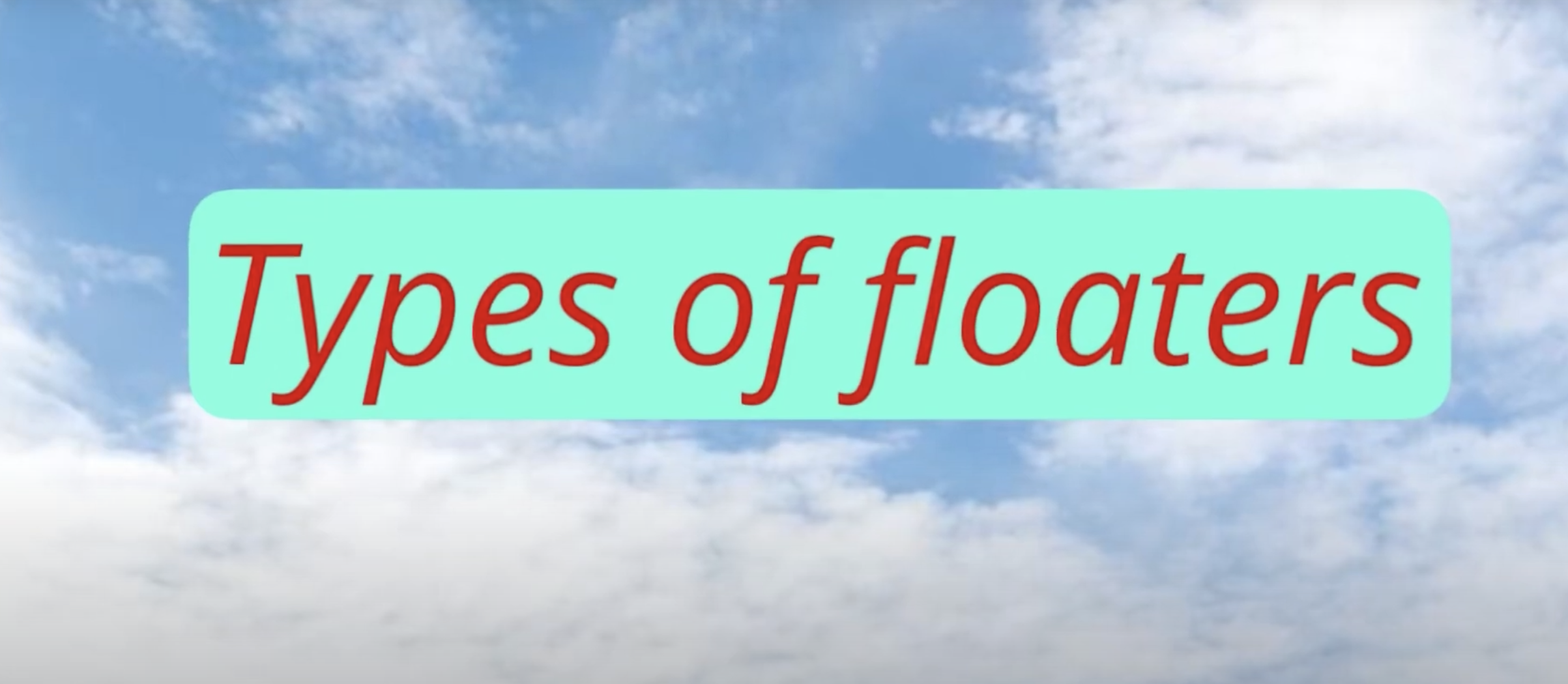 Types of floaters | Advanced Retina Care